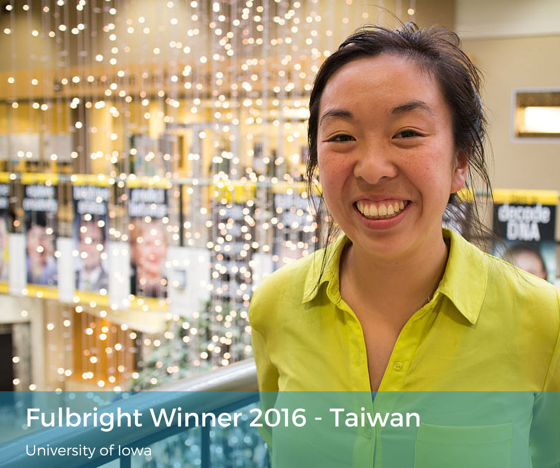 UI student Laura Wang awarded Fulbright to teach English in Taiwan | International Programs ...